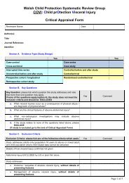 Critical Appraisal Worksheets