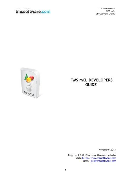 Tms Mcl Developers Guide Tms Software