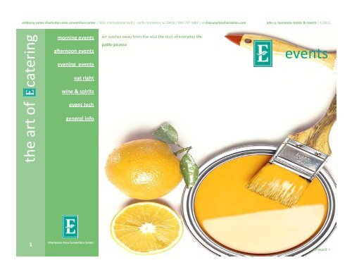 Banquet and Catering Menus (PDF) - Embassy Suites