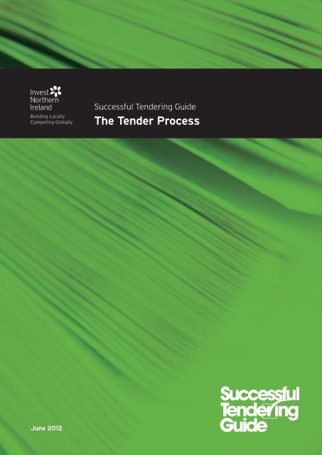Tendering Guide - The Tender Process (PDF)
