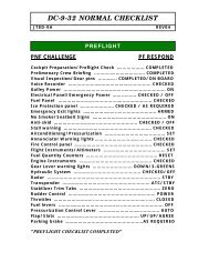 Delta Boeing 737 Checklist