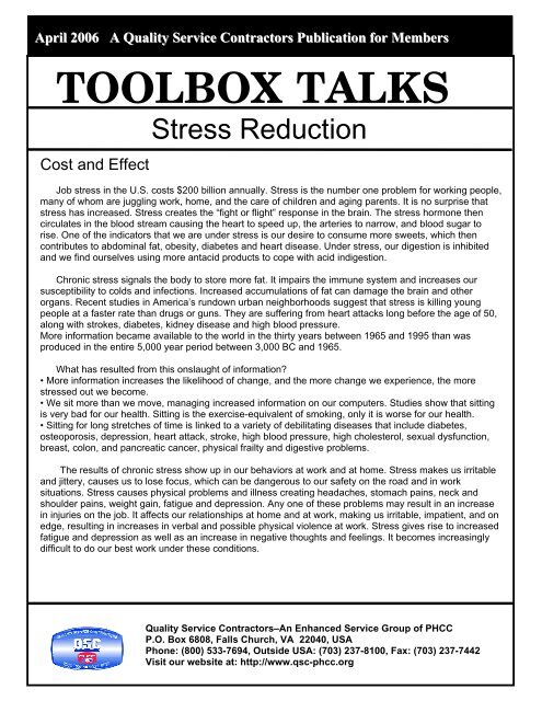 Microsoft Word - TOOLBOX Talks 4.06.doc