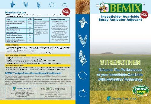 Bemix: Insecticide-Acaricide Spray Activator Adjuvant - The CISCO ...