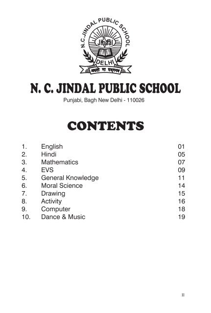 Jindal Syllabus clas.. - NC Jindal Public School