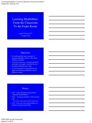 Learning Disabilities Brochure for Parents