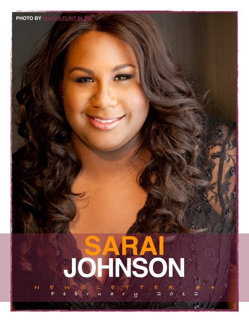 Newsletter #4 February 2012 - Sarai Johnson