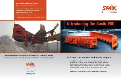 Introducing the Savik ERG - Savik by Pro-Tech