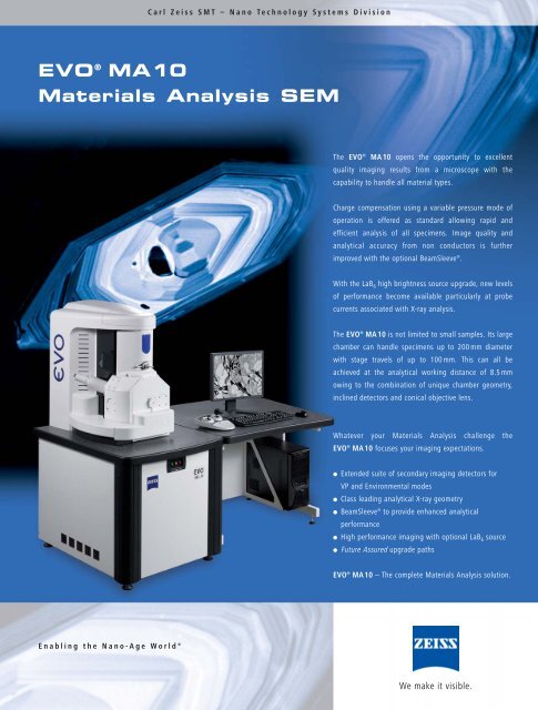 EVO® MA10 Materials Analysis SEM - Web-site.co.th