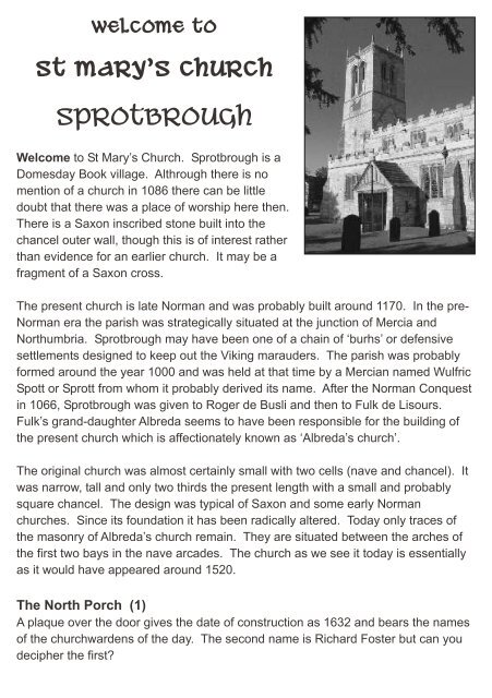 Sprotbrough St Mary - Heritage Inspired