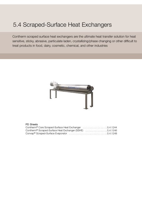 5.4 Scraped-Surface Heat Exchangers - Thaitechno.net
