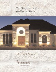 Hanson Brick | Northern Collection Residential Brick Guide