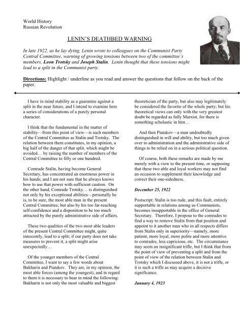 Joseph Stalin Death Bed How Stalin's Demise Resulted In The Deaths Of