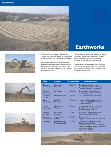 Earthworks - TKL Group
