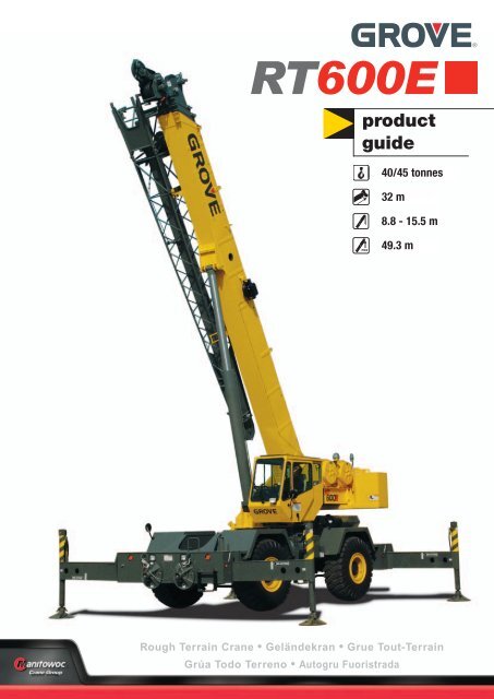 18156 GROVE RT 600E - Manitowoc Cranes