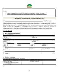 Application for Irrevocable Documentary Credit (DC)