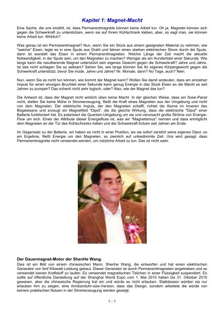 A Practical Guide to 'Free-Energy' Devices - Free Energy Info