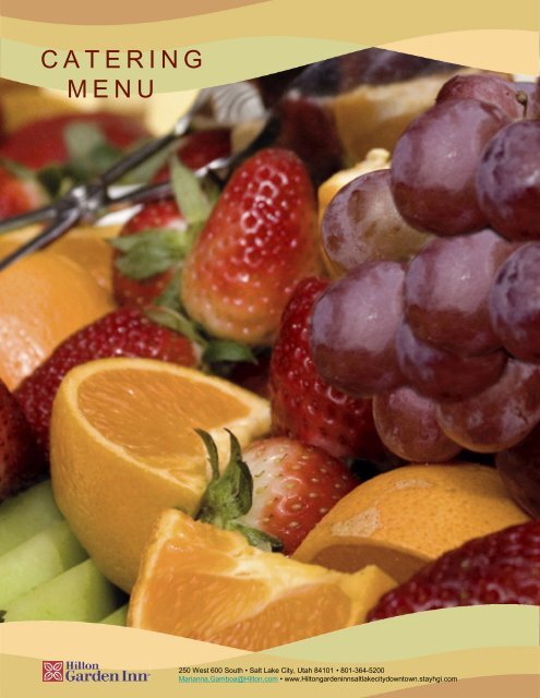 Catering Menu (PDF) - Hilton Garden Inn