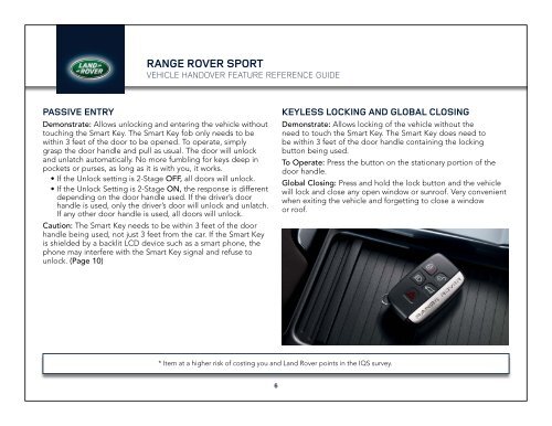 RANGE ROVER SPORTVEHICLE