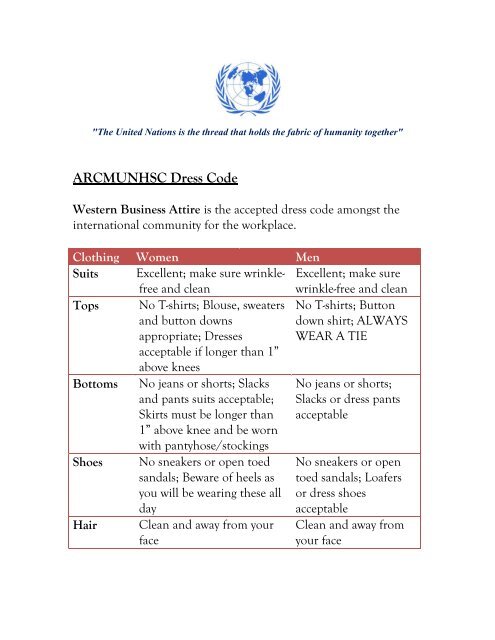 Dress Code and Speech Edict