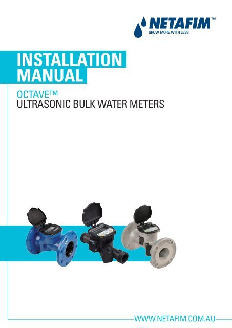 INSTALLATION MANUAL - Netafim