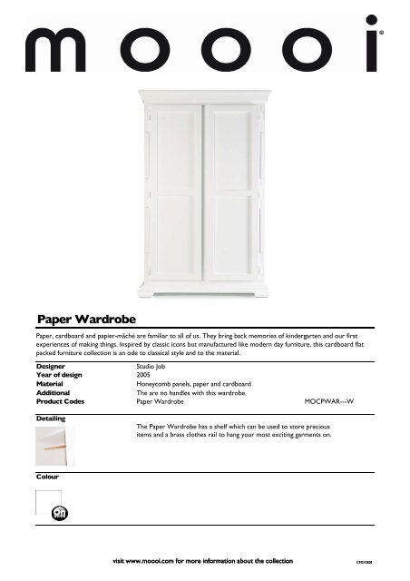 Paper Wardrobe - Moooi