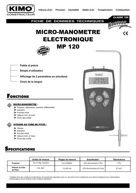 KIMO Capteur d`Humidité HM 50