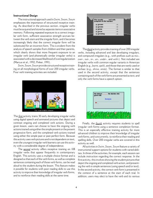 Swim, Swam, Swum: - Laureate Learning Systems