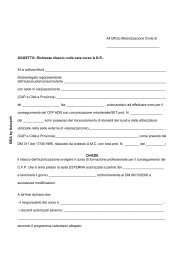 Volo Libero modello nulla osta questura