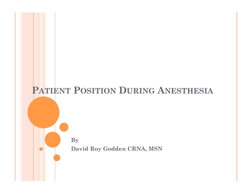 Patient Position During Anesthesia 2011.pdf - Nurse Anesthetist