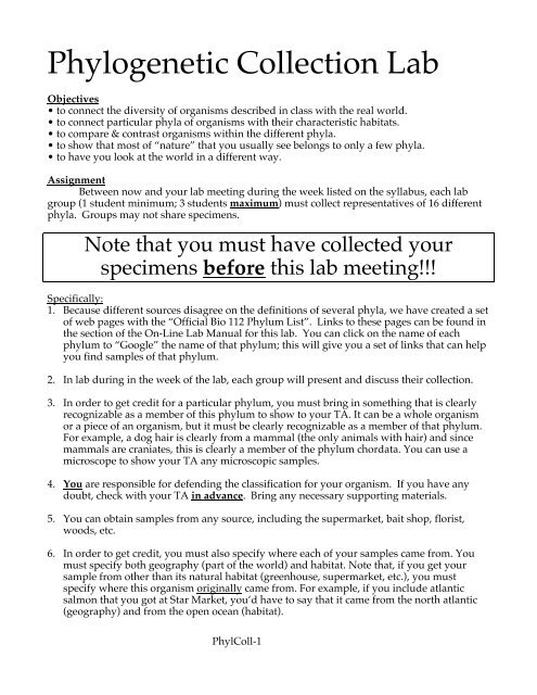 Lab Notes Home Page
