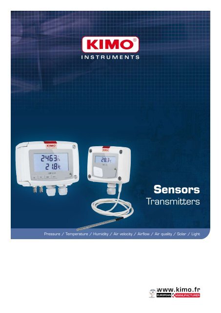 Sensors Transmitters - Kimo Canada