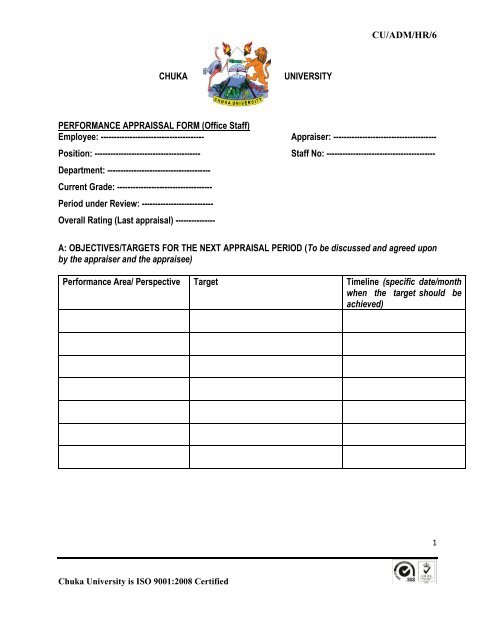 Performance Appraisal Form Format - Infoupdate.org Performance Appraisal Form Format - Infoupdate.org