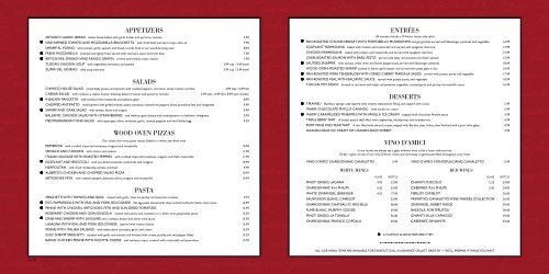 Download entire Restaurant Dinner Menu. - D'Amico and Sons