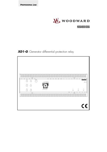 XD1-G - Generator differential protection relay