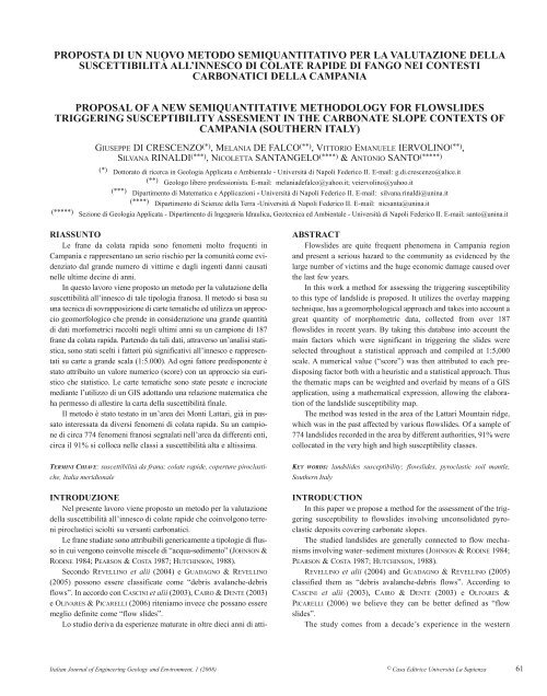 proposta di un nuovo metodo semiquantitativo per la valutazione ...