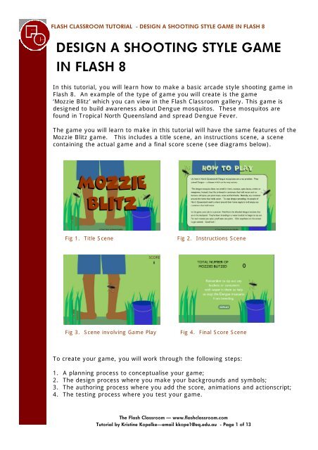 DESIGN A SHOOTING STYLE GAME IN FLASH 8