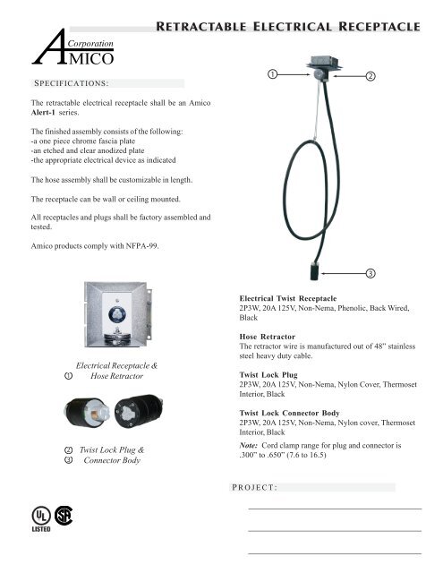 RETRACTABLE ELECTRICAL RECEPTACLE