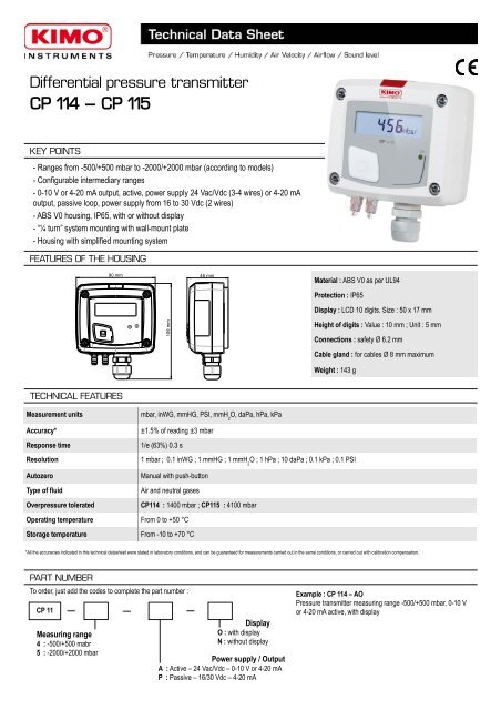 User Manual - Kimo Canada