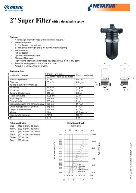 2 super filter - Netafim