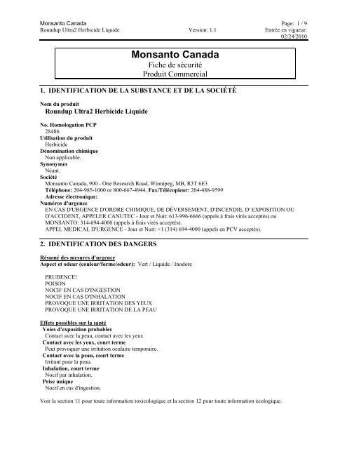 Roundup Ultra2 Herbicide Liquide - Monsanto