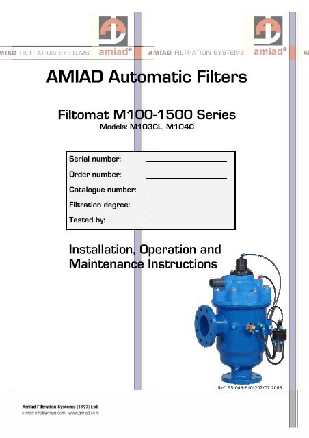 AMIAD Automatic Filters - Netafim