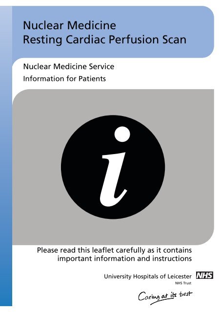 Nuclear Medicine Resting Cardiac Perfusion Scan - Library