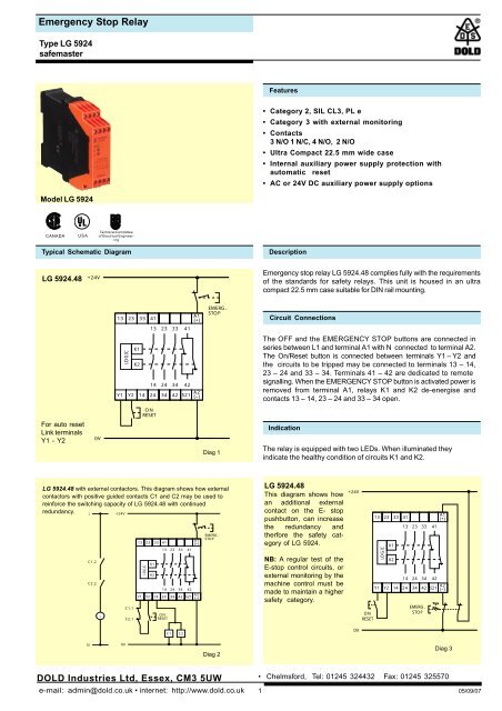Emergency Stop Relay