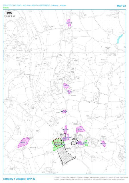 Map 22: Martley - South Worcestershire Development Plan