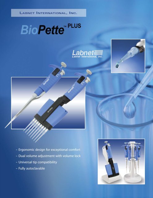 Labnet BioPette Plus Brochure - WhiteSci