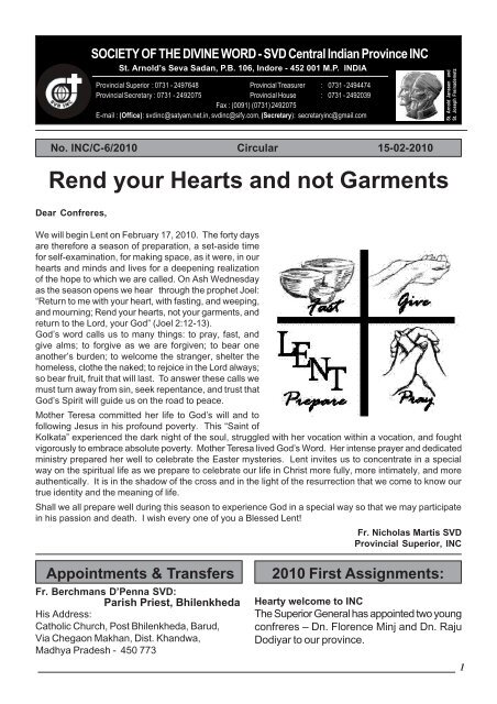 Rend your Hearts and not Garments - Svdindia.org