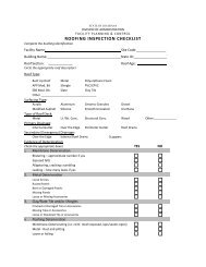 RANGE INSPECTION CHECKLIST