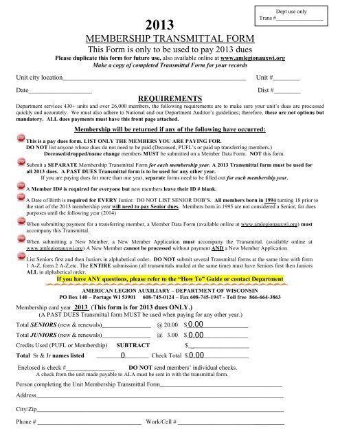 UNIT TRANSMITTAL FORM - Amlegionauxwi.org