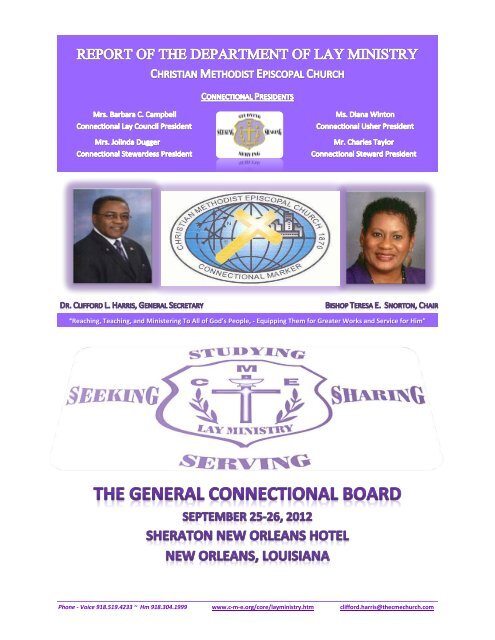 September 2012 - The Christian Methodist Episcopal Church