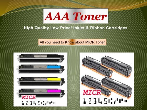 All you need to Know about MICR Toner